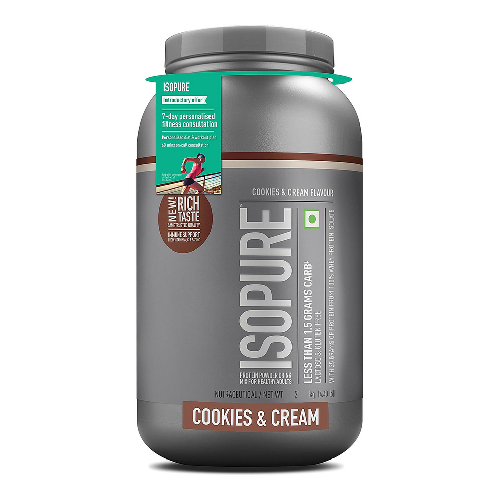 Isopure Whey Protein Isolate Powder with Vitamins for Immune Support ...