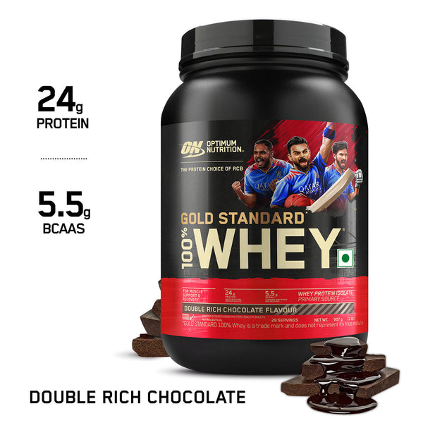 Gold Standard 100% Whey Protein Powder | Double Rich Chocolate | 2 lbs