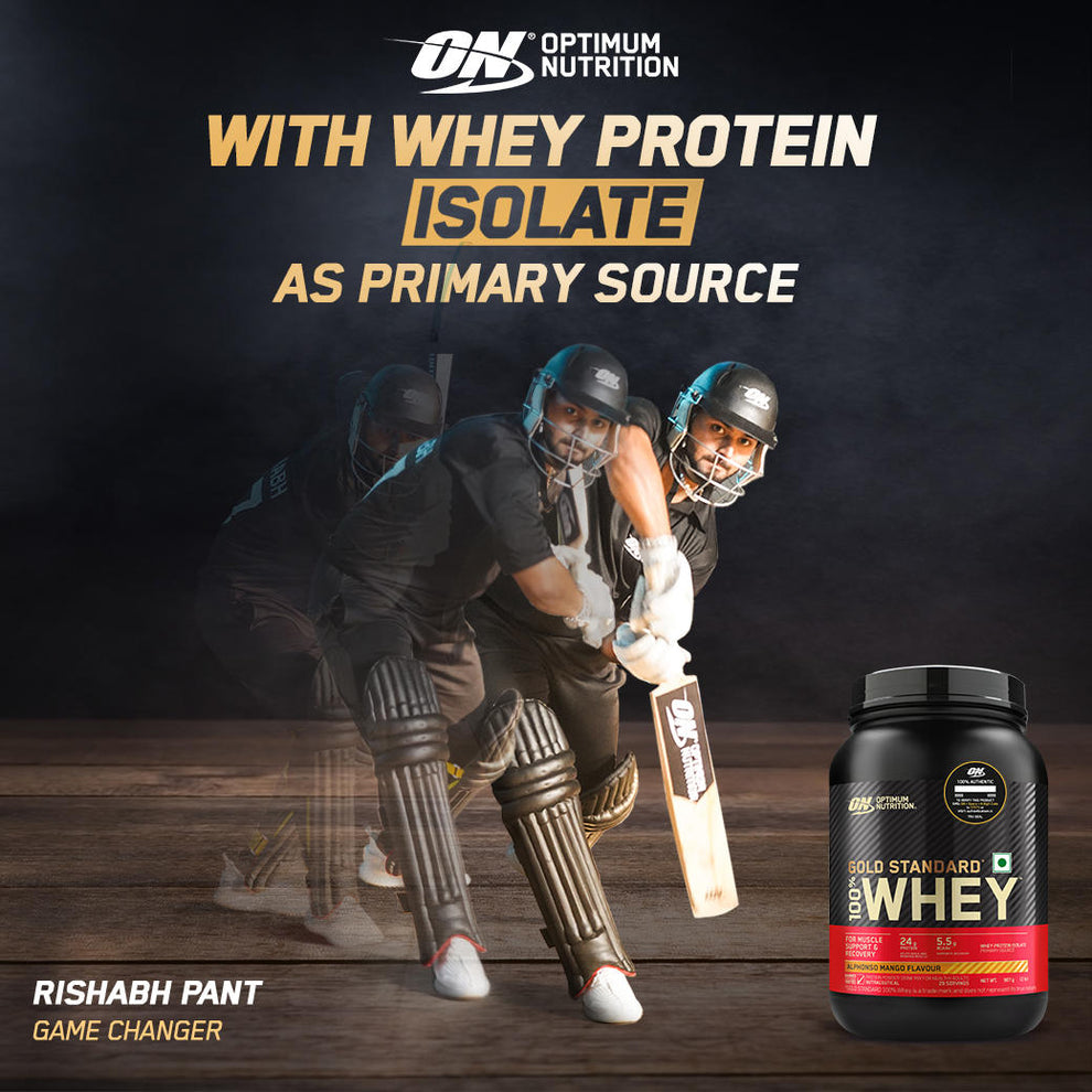 Buy Gold Standard Whey Protein - Alphonso Mango Flavour 907g - ON