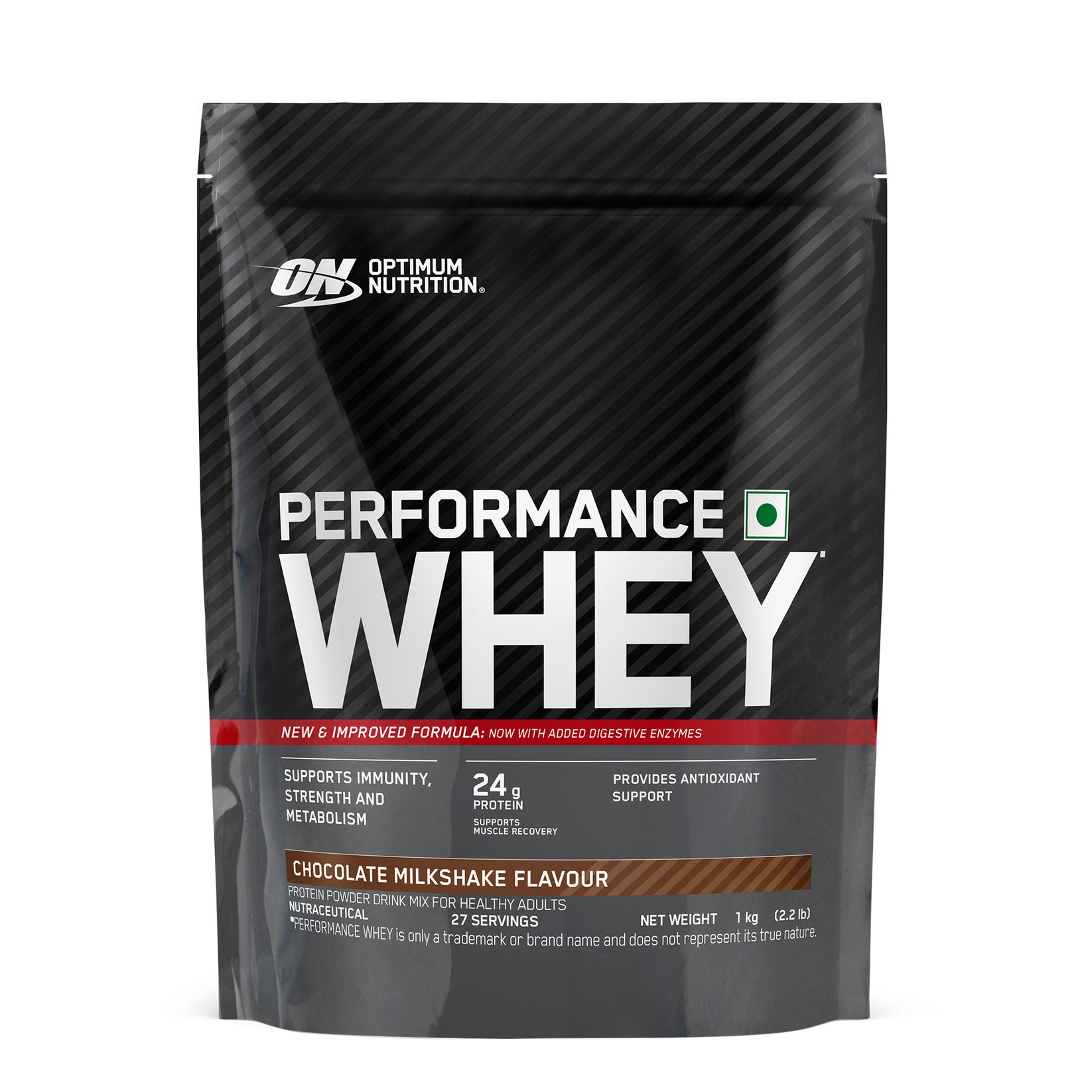 Shop Performance Whey Protein - Chocolate Milkshake 1kg Pack - ON